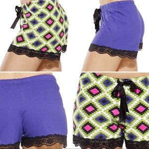 ASOS | Intimates & Sleepwear | Bright Aztec Lace Trim Lounge Pj Sleep ...